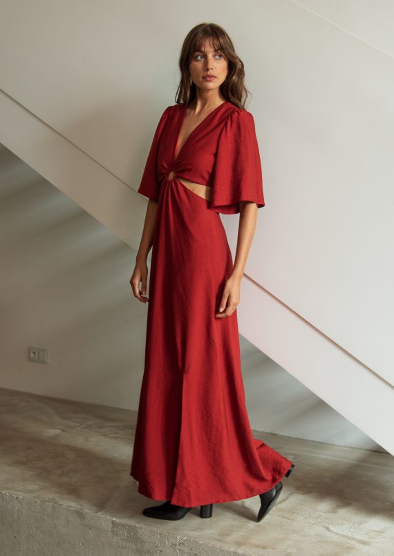 Langes Kleid Mit Cut Outs